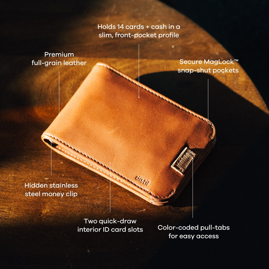 New Wally Bifold 5.0 - Men's Slim Thin Minimalist Leather Wallet ...