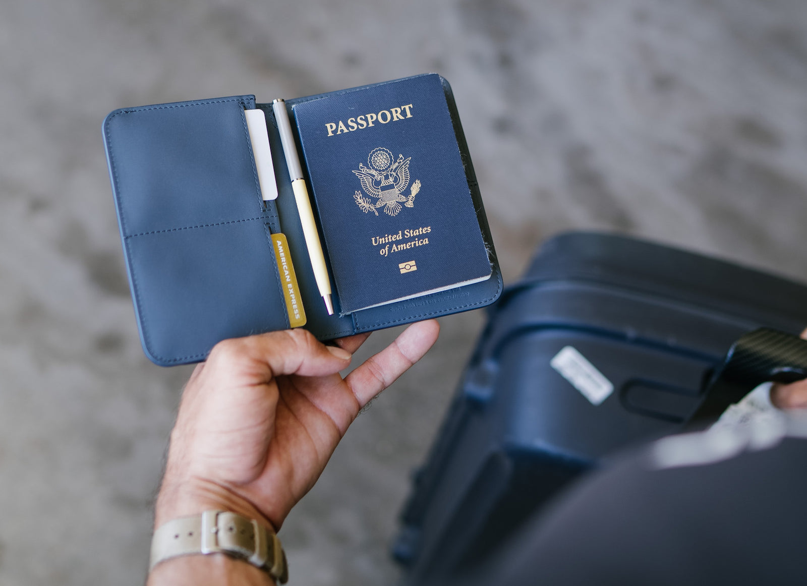 Passport Cover+ - Minimalist Leather Travel Wallet | Distil Union